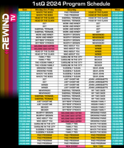 Eastern Schedule - Rewind TV